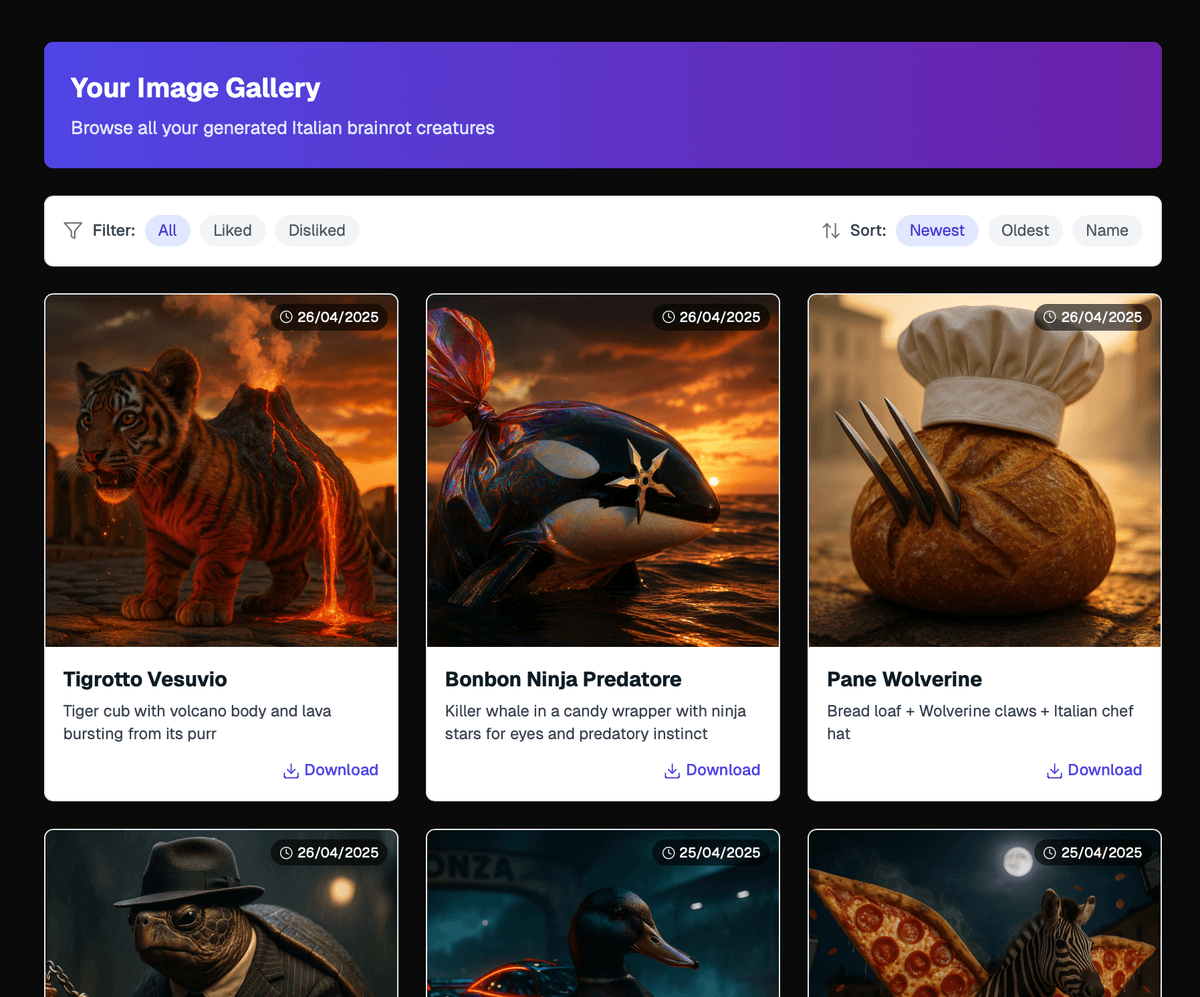 Italian Brainrot Generator - Create Viral Meme Characters
